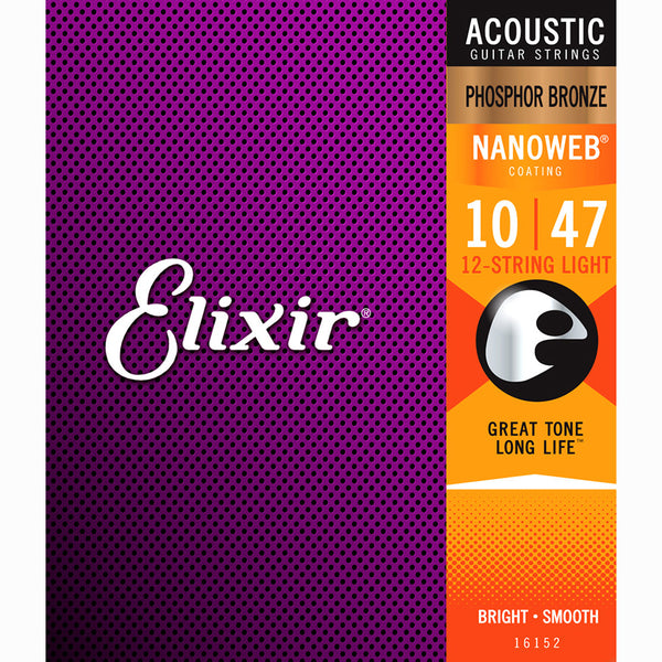 Elixir Phosphor Bronze 12-String Acoustic Guitar Strings - Shoreline Music